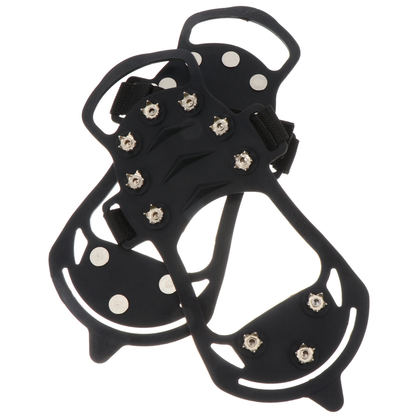 2 Pairs Shoe Cover Crampons Outdoor Ice Grippers Metal Skates Climbing ...