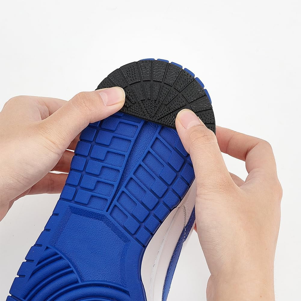 2 Pairs Shoe Repair Replacement Rubber Heels for Sport Shoe Non Skid ...