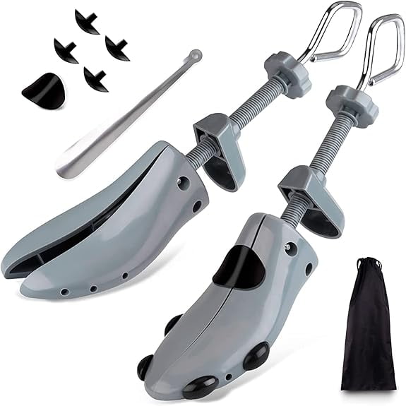 2 Pairs Shoe Stretcher for Men,Adjustable Length and Width,Shoe Widener ...