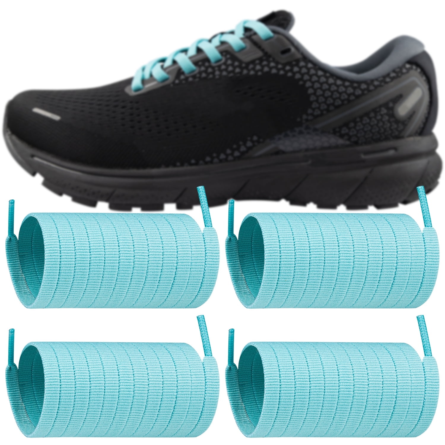 2 Pairs Shoelaces for Brooks Flat Shoe Laces Replacement Running ...