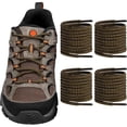 2 Pairs Shoelaces for Merrell Moab Boots Replacement Round Shoe Laces ...