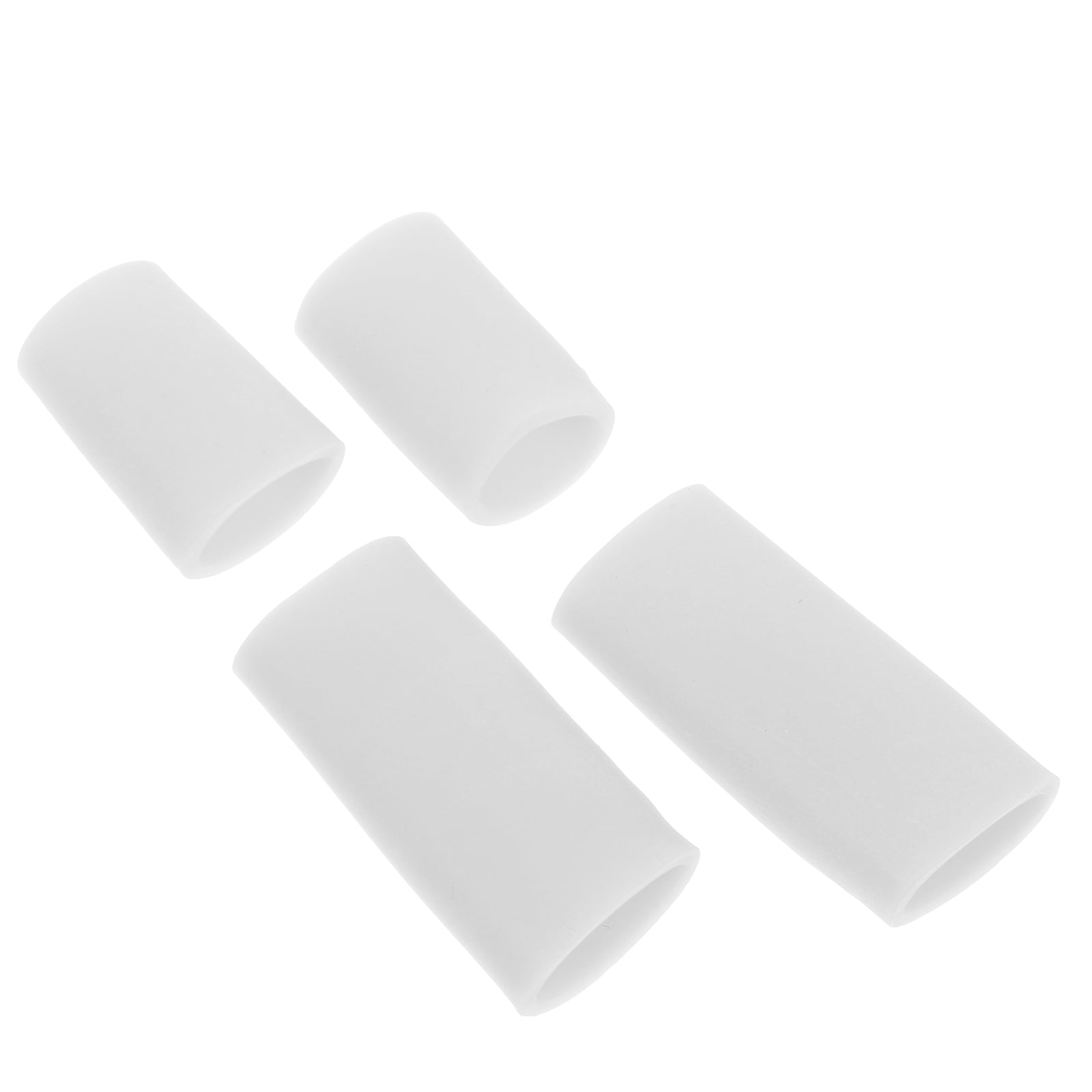 2 Pairs Silicone Finger Cot Touch Sewing Thumb Protector Hand Man White ...
