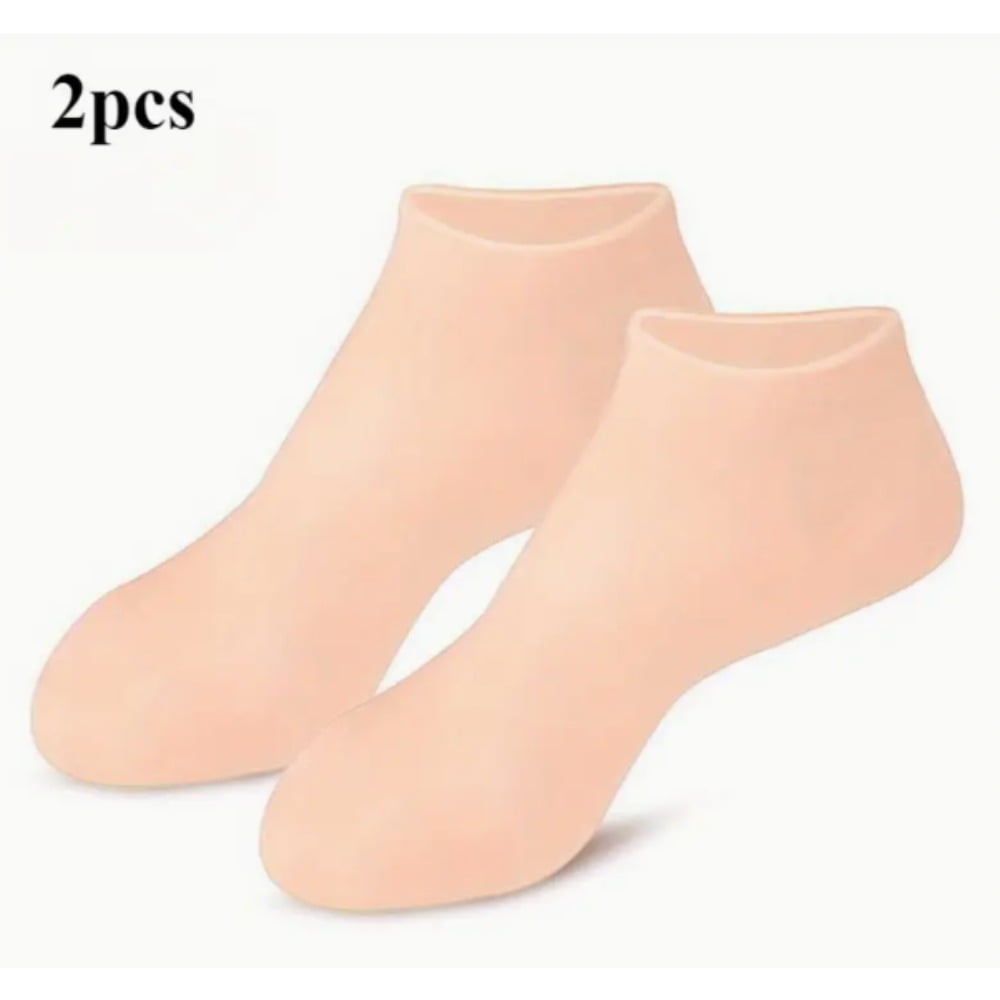 2 Pairs Silicone Moisturizing Foot Mask Set, Cracked Feet Care ...