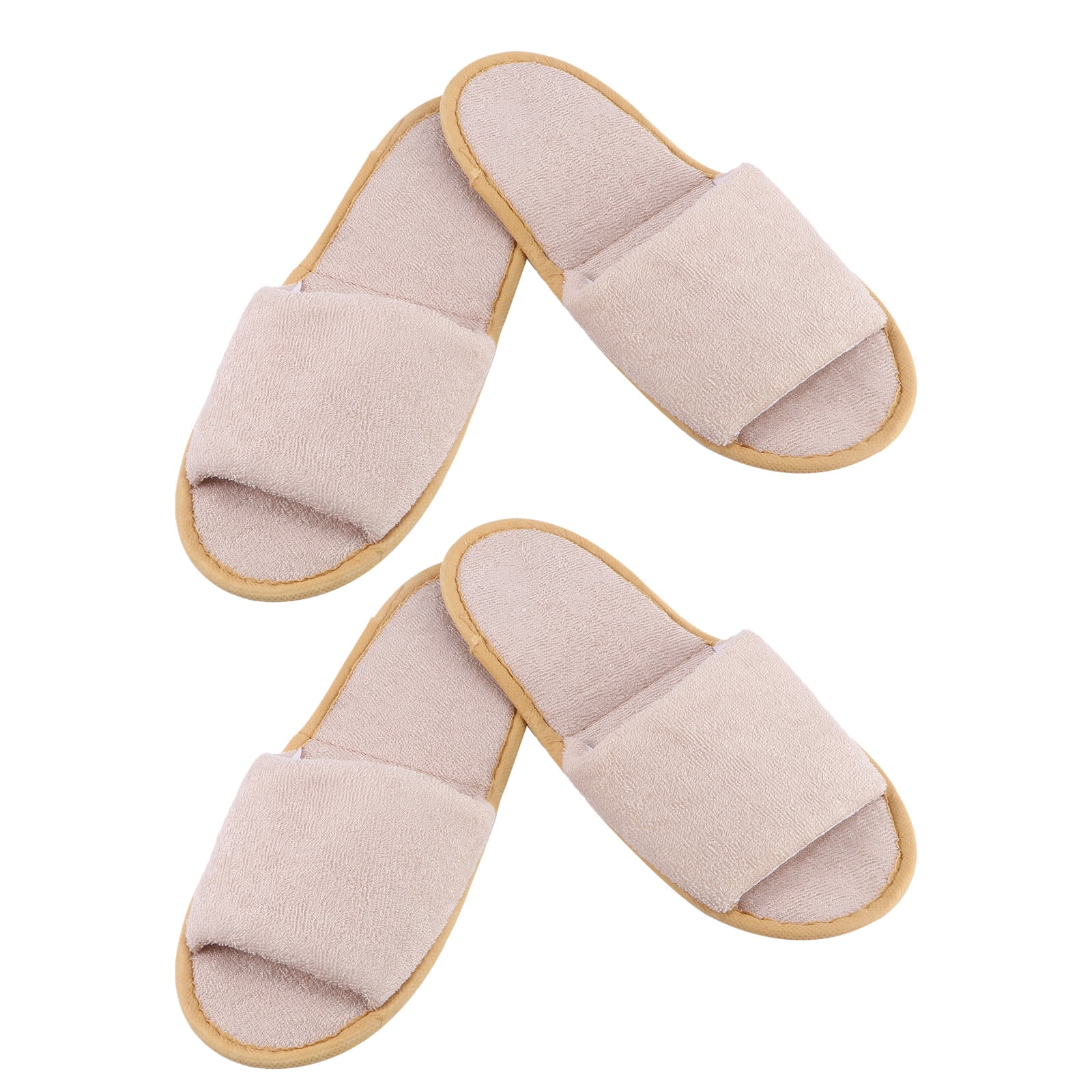 2 Pairs Slippers Women Foldable Travel Practical Salon Man - Walmart.com