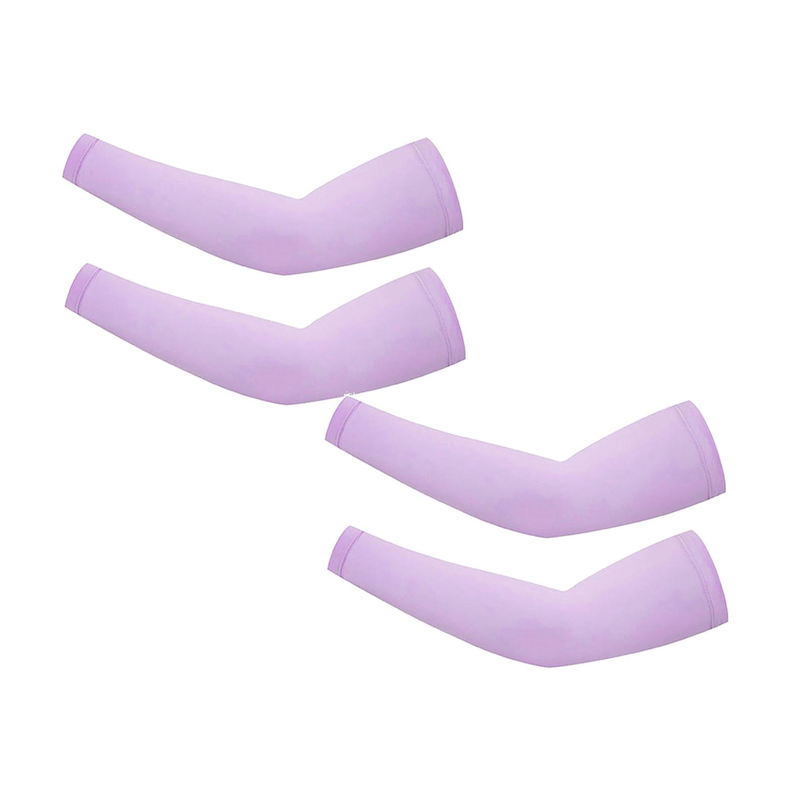 2 Pairs Soft Arm Sleeves,14in UV Sun Protection Cooling Compression Arm ...