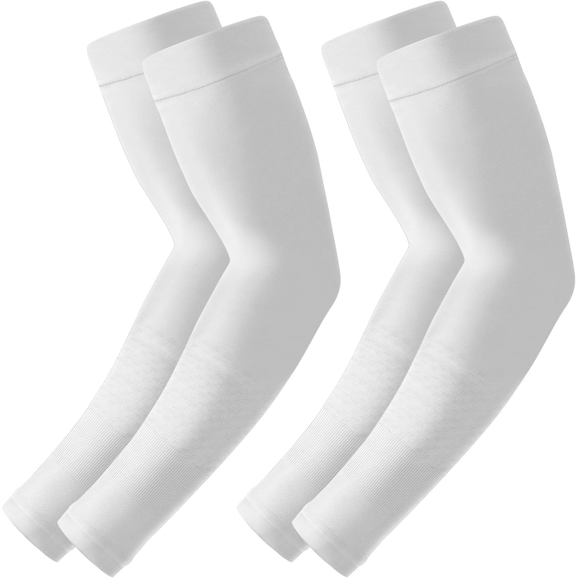 2 Pairs Soft Arm Sleeves,14in UV Sun Protection Cooling Compression Arm ...