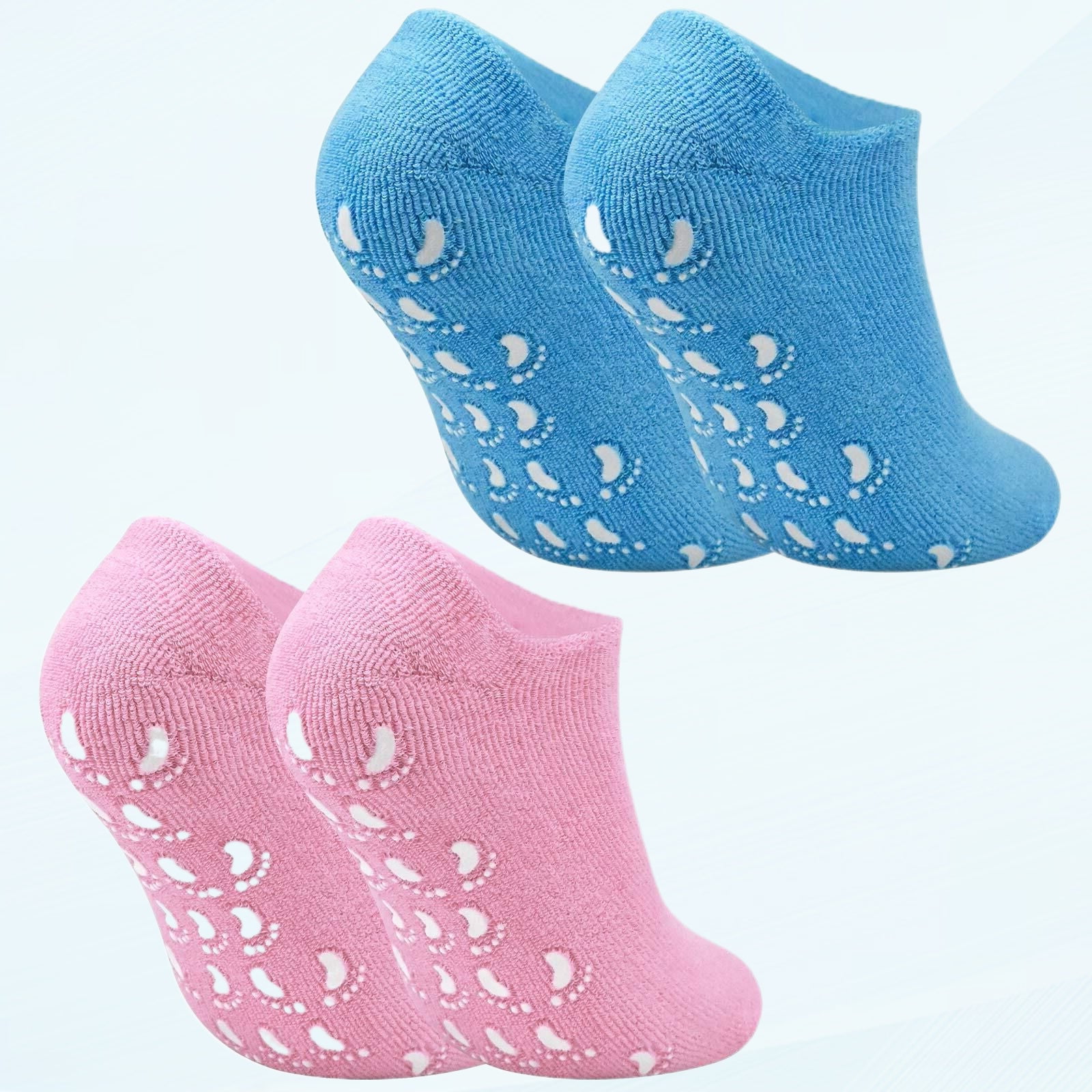 2 Pairs Soft Moisture Gel Socks for Women, Moisturizing Socks with Spa ...