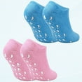 2 Pairs Soft Moisture Gel Socks for Women, Moisturizing Socks with Spa ...