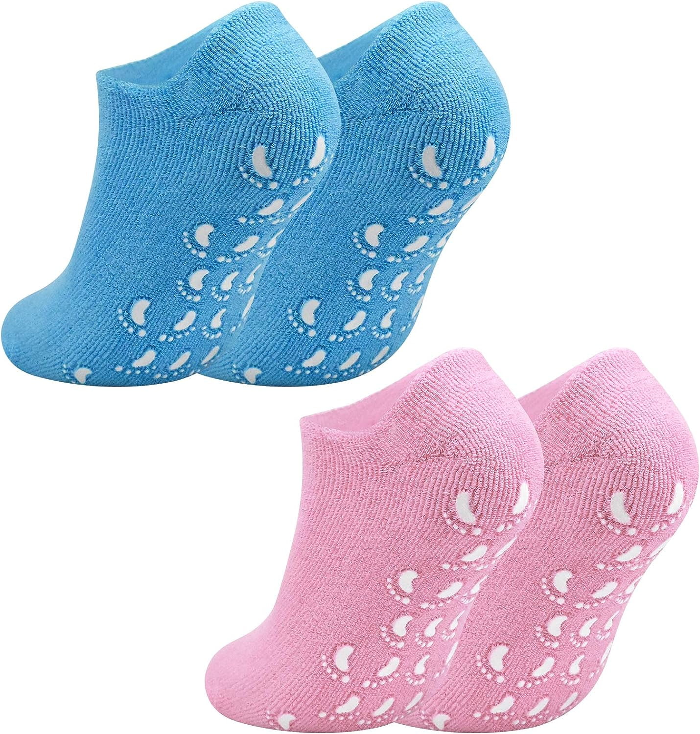 2 Pairs Soft Moisturizing Gel Socks for Women, Moisturizing Socks with ...
