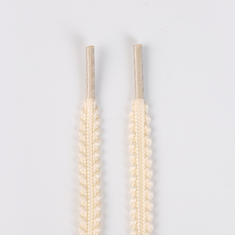 2 Pairs Solid Flat Shoe Laces: Wheat Ears Thick Shoelaces for Sneakers ...