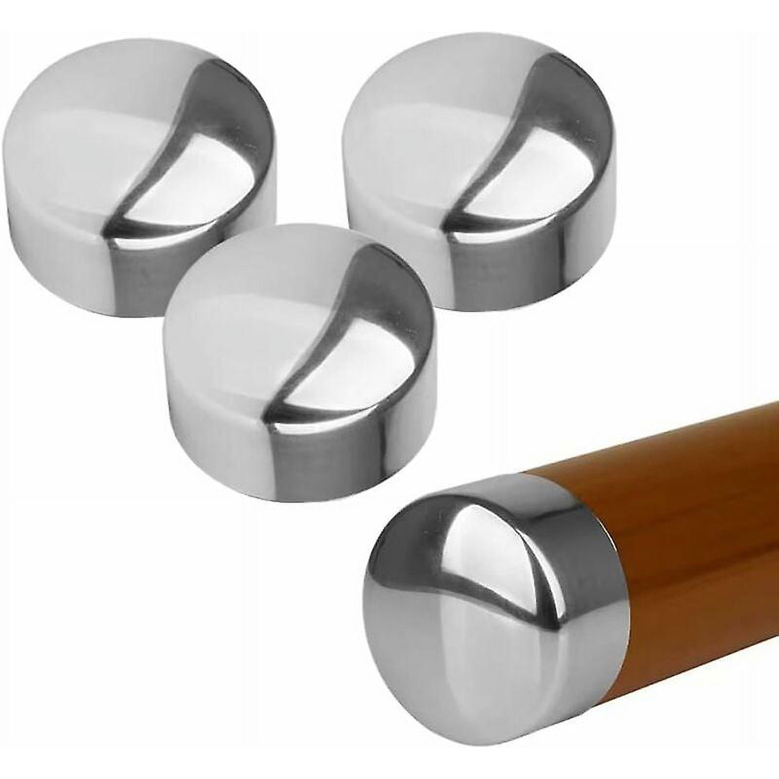 2 Pairs Stainless Steel Handrail End Caps for 45mm Railing - Walmart.com