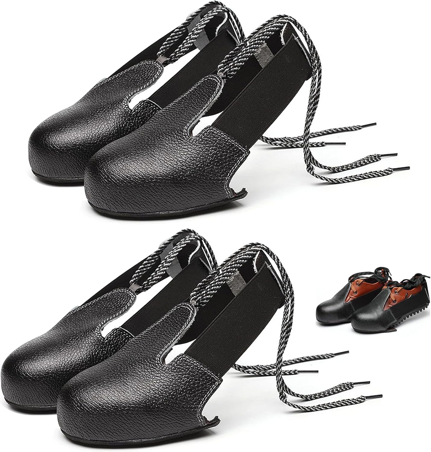 2 Pairs Steel Toe Covers for Men Women, Toe Caps Anti Smashing No Slip ...