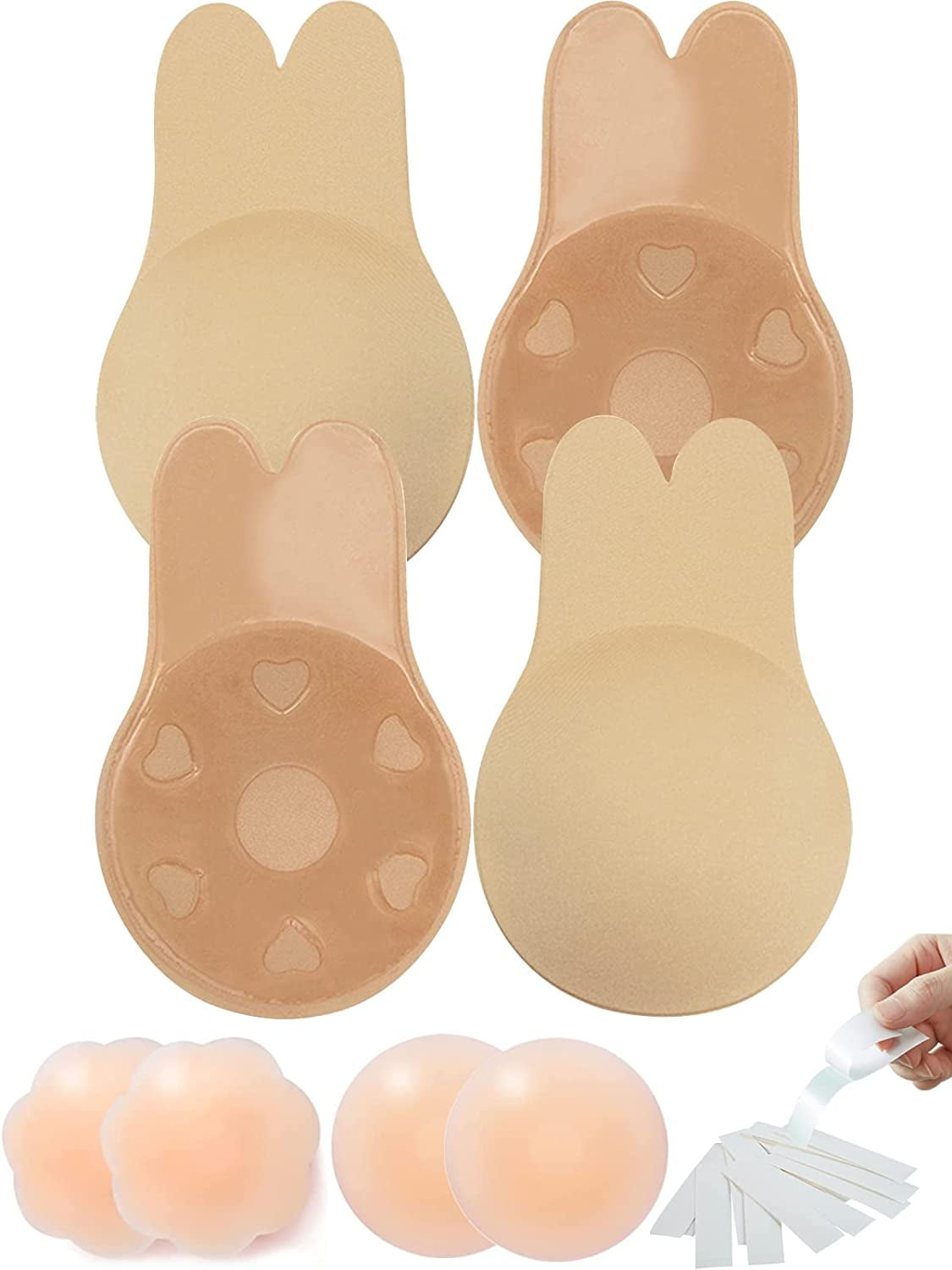2 Pairs Sticky Bra, Backless Strapless Bra, Reusable Invisible Bra ...