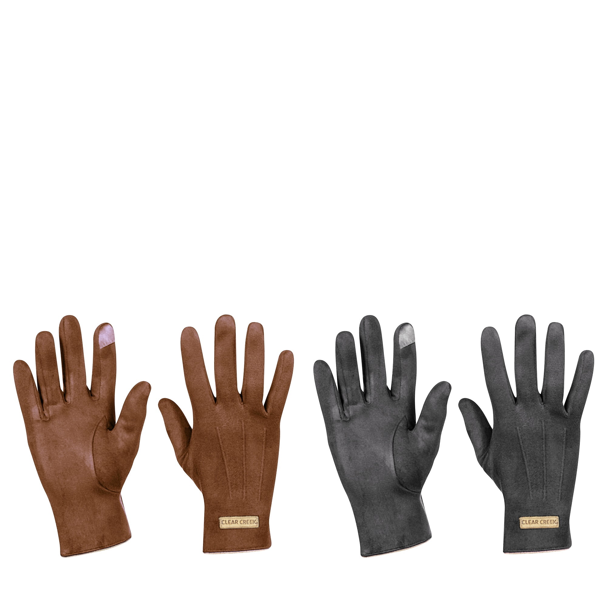 2-Pairs Suede Gloves Touchscreen with Enhanced Grip, Ideal for Daily ...