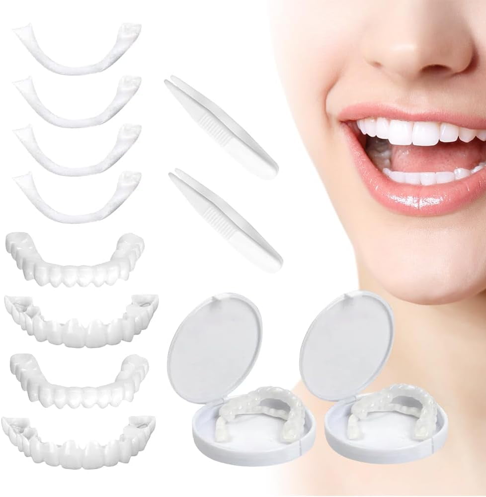 2 Pairs Temporary False Teeth, Denture Veneers, Instant Dentures, False ... 2 Pairs Temporary False Teeth, Denture Veneers, Instant Dentures, False ...