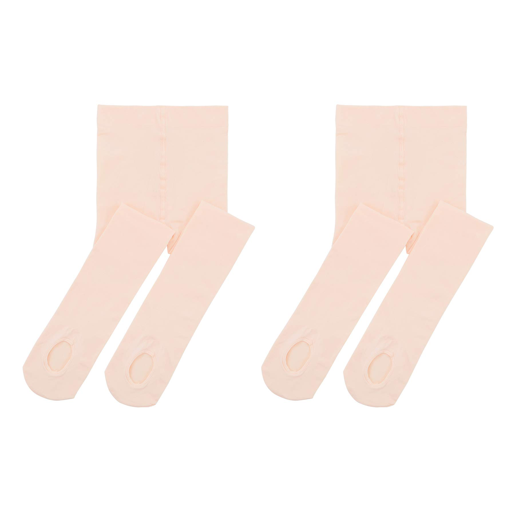 Soft Toddler Girl's Dance Tights Ballet Pink Convertible Tights 2 Pairs ...
