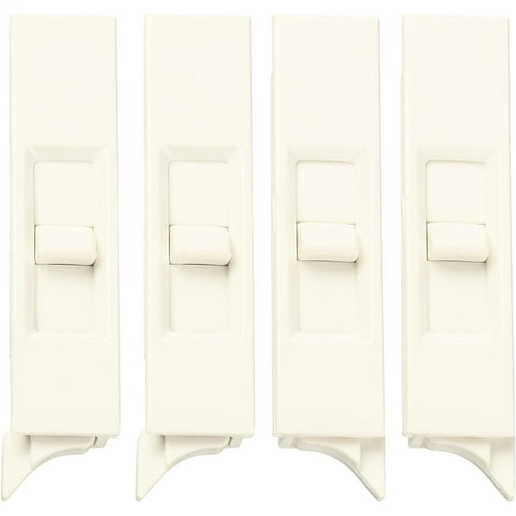 2 Pairs Tilt Latch Pairs White Plastic Construction Sliding Window ...