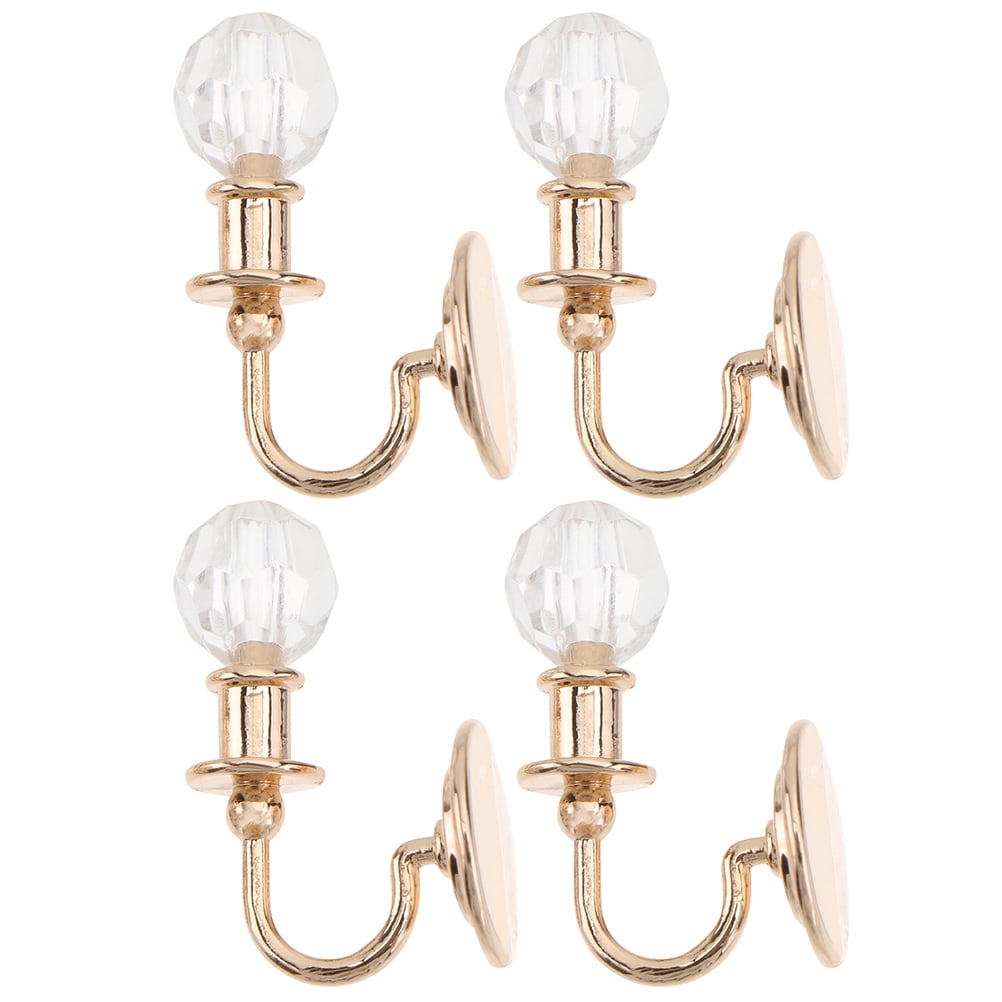 2 Pairs Tiny Wall Lamp Model Miniature Lights Gold Decor Landscape ...