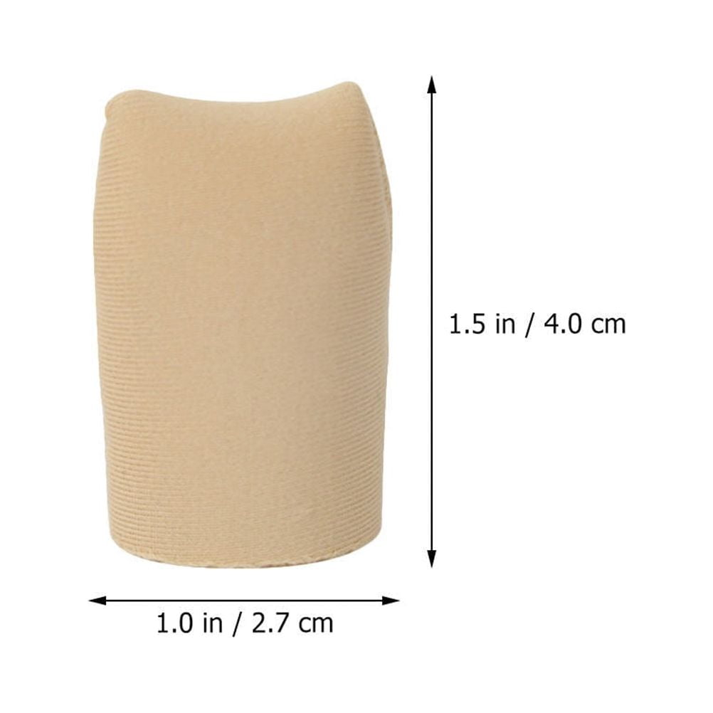 2 Pairs Toe Sleeves Fabric Surface Closed Toe Caps Protectors with ...