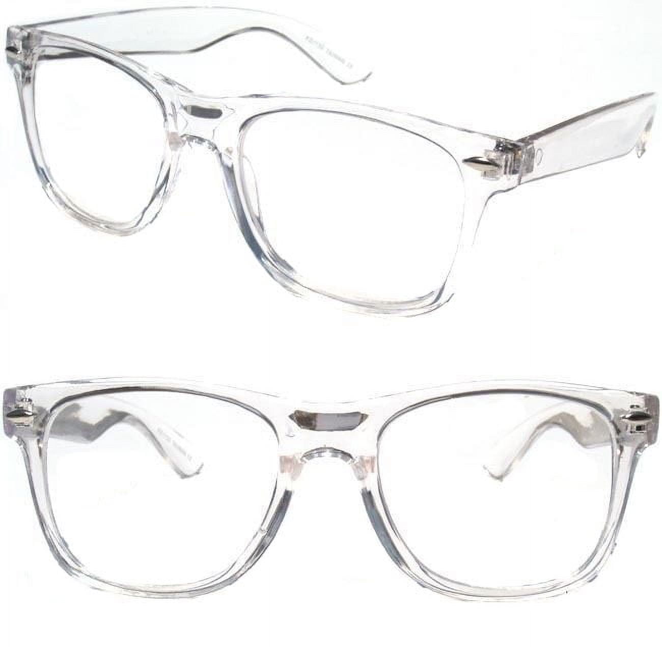 2 Pairs Transparent Neon Color Deluxe Reading Glasses - Comfortable ...