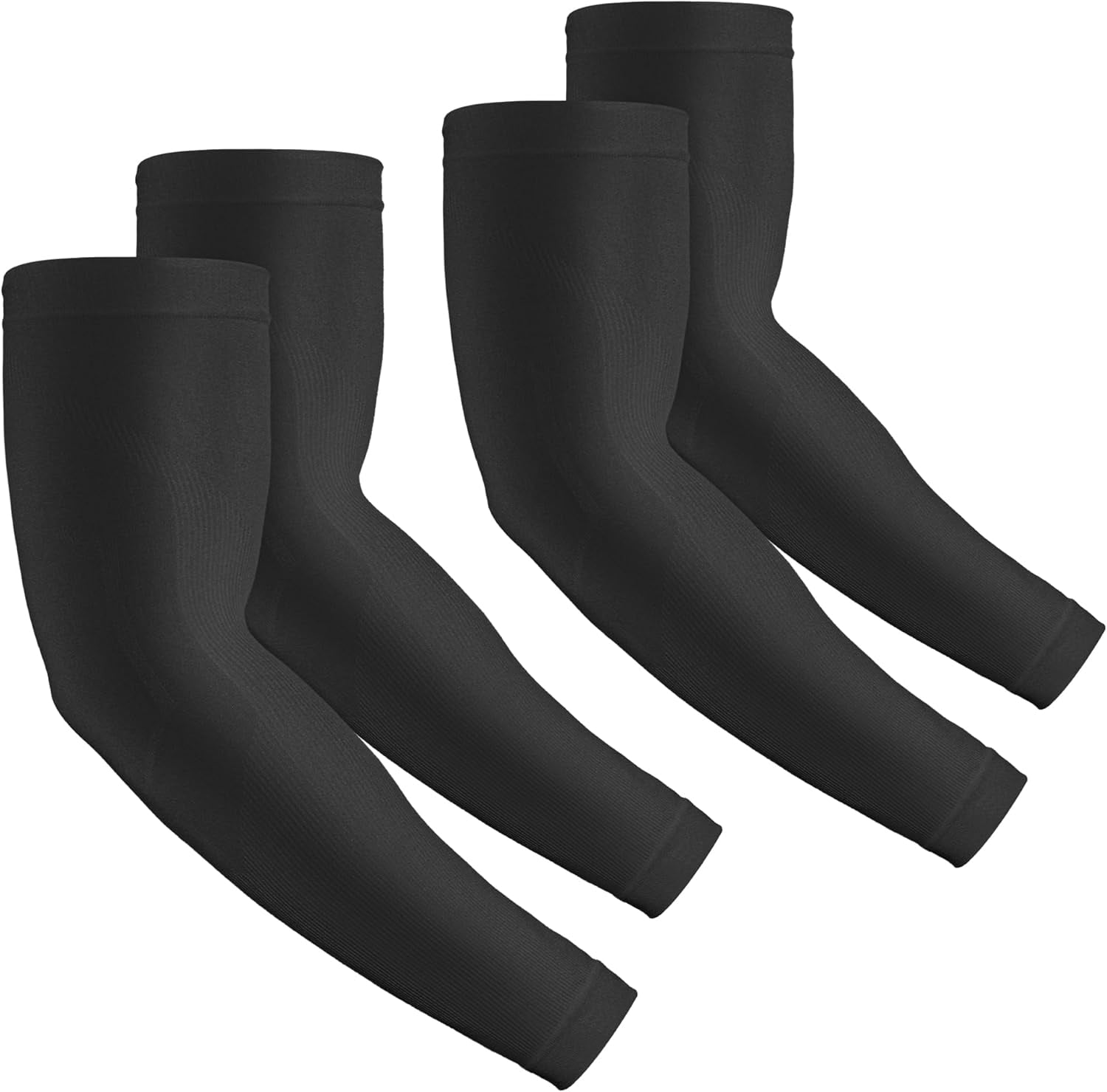 2 Pairs UV Protection Cooling Arm Sleeves Compression Sun Sleeves for ...