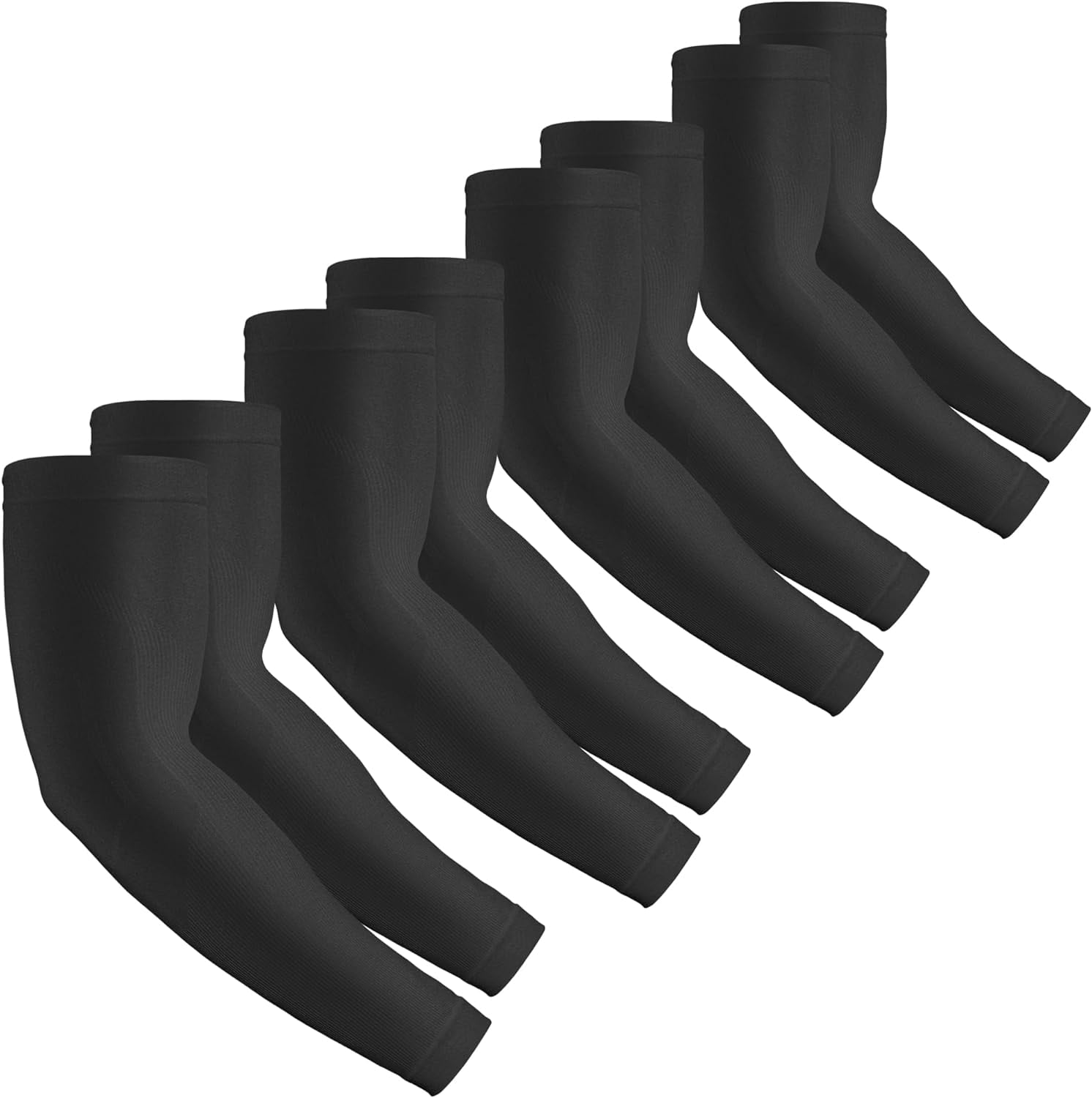 2 Pairs UV Protection Cooling Arm Sleeves Compression Sun Sleeves for ...