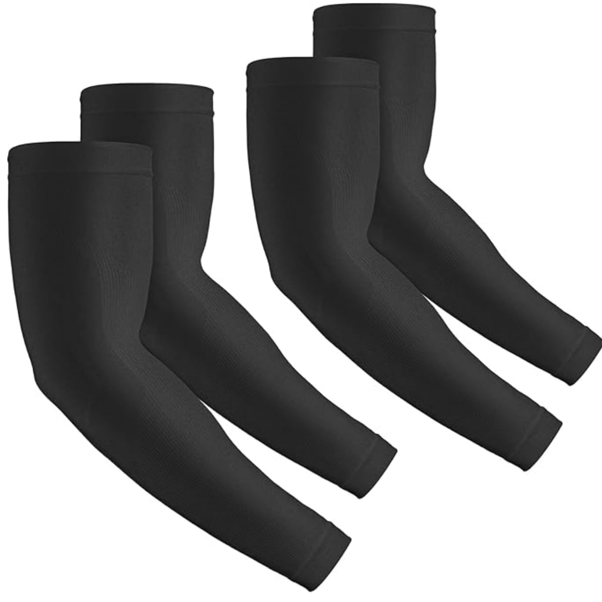 2 Pairs UV Sun Protection Arm Sleeves - Tattoo Cover Up - UPF 50 Sports ...
