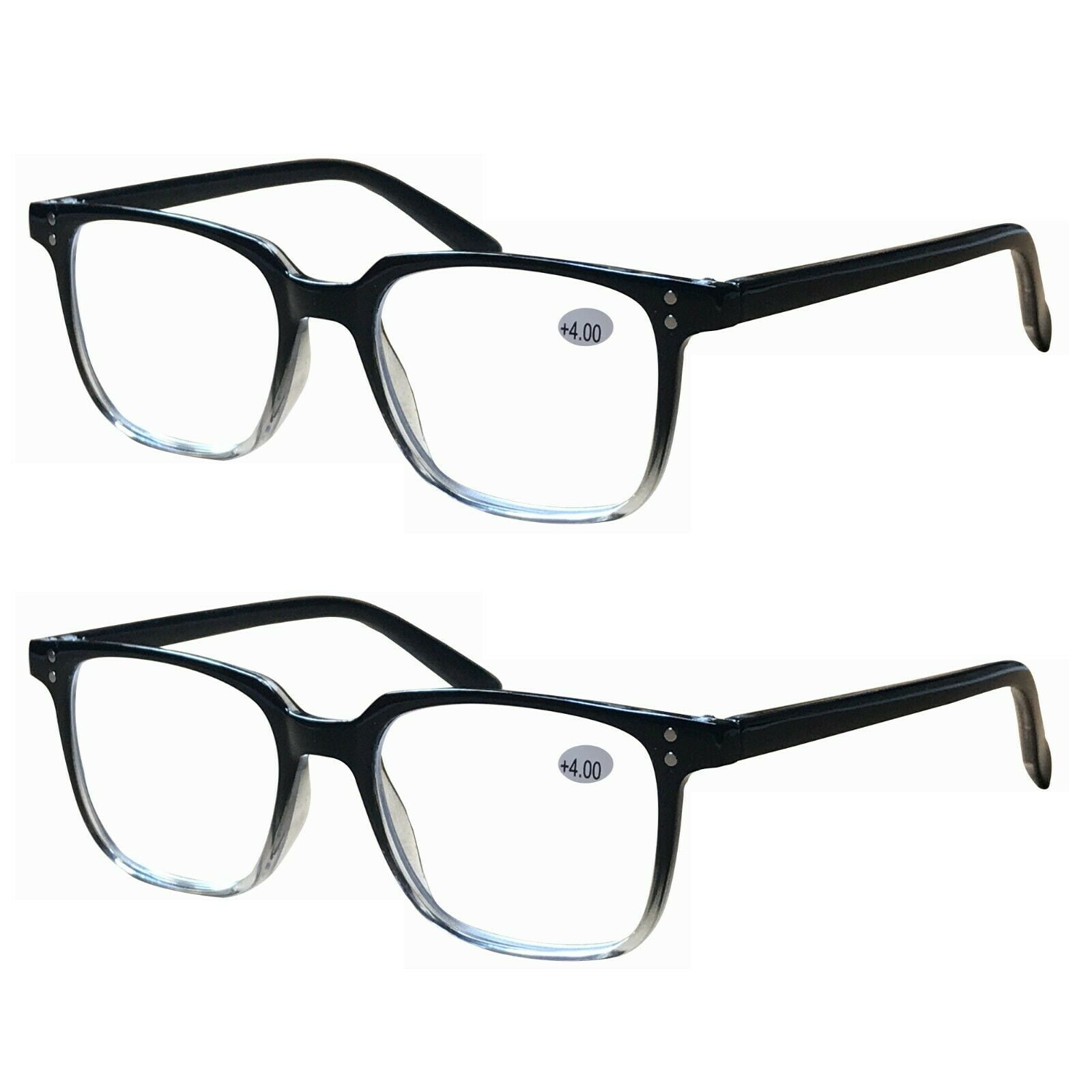 B&Q Unisex Blue Light Blocking Reading Glasses, Polycarbonate Lens, 2 ...