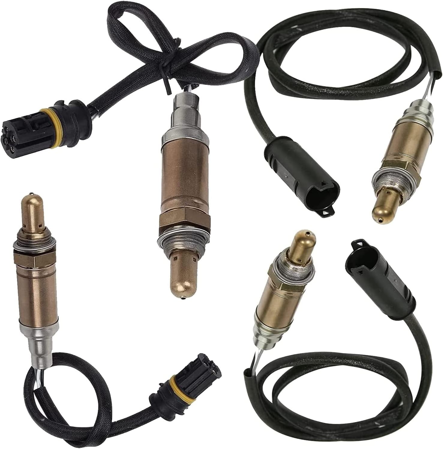 2 Pairs Upper and Under Oxygen Sensors Compatible with Bmw X3 2006 2005 ...