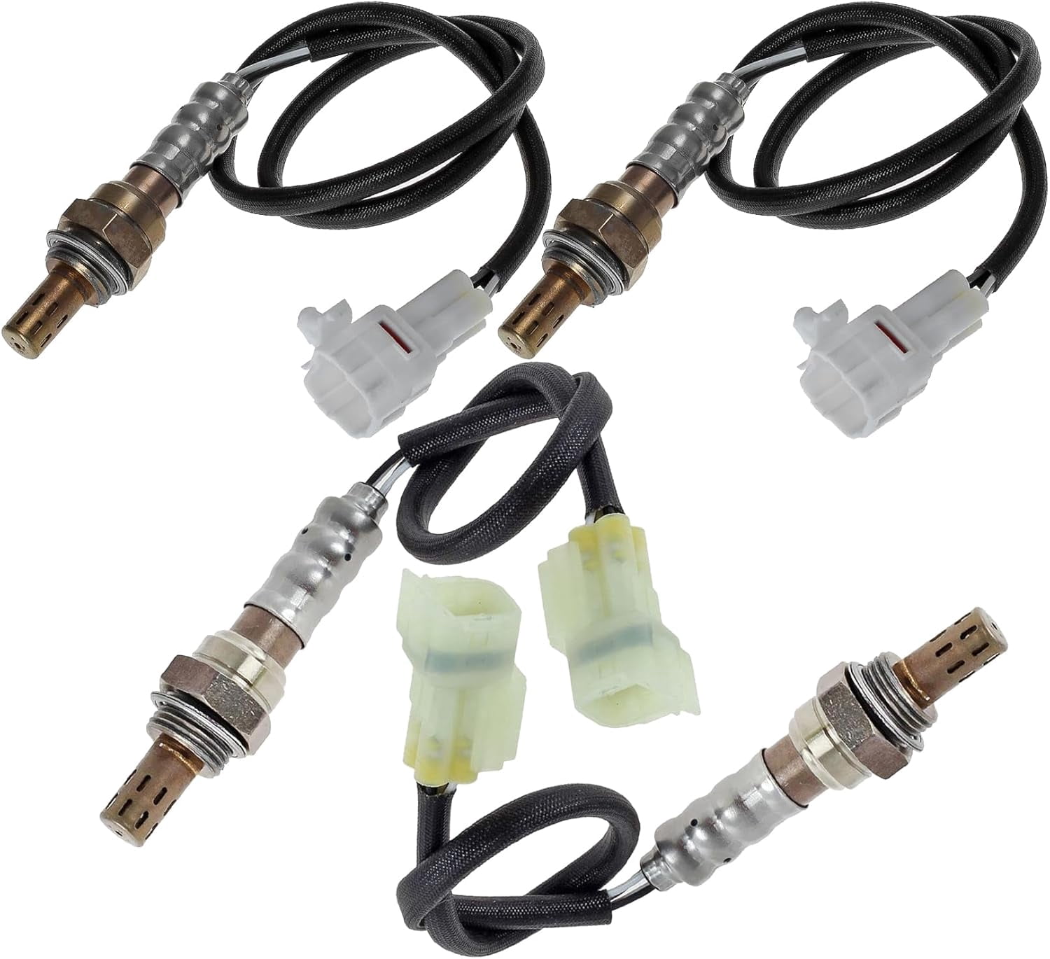 2 Pairs Upstream and Downstream Oxygen O2 Sensors Compatible with ...