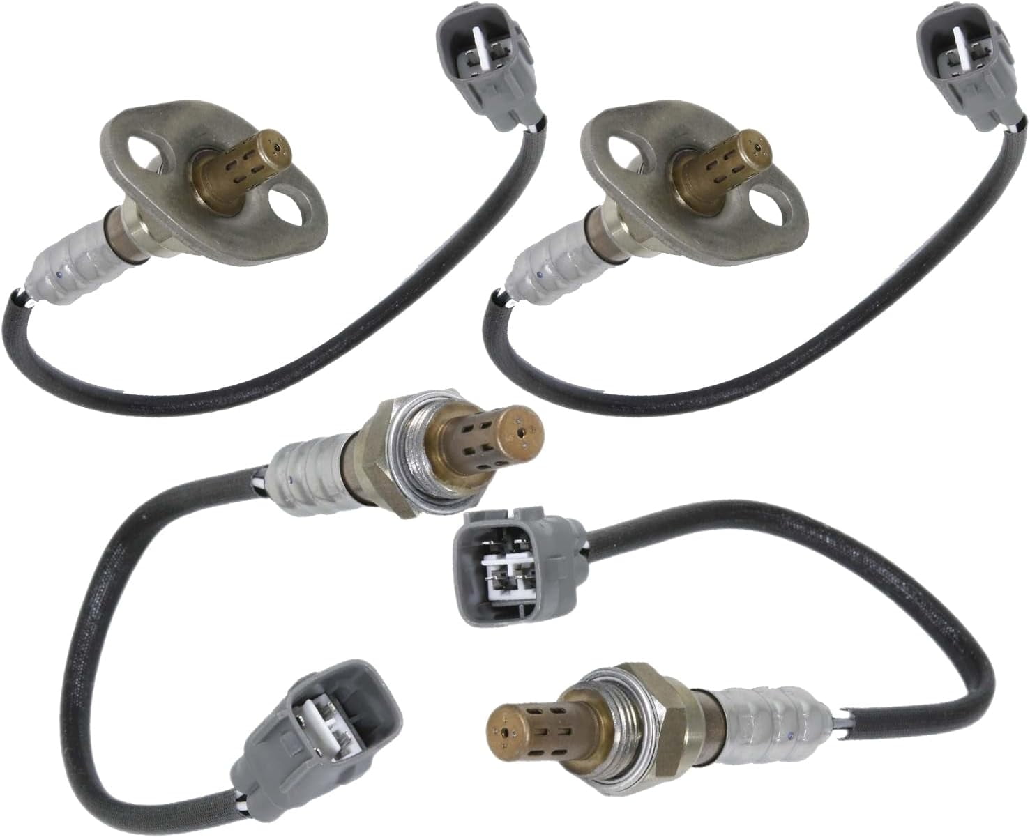 2 Pairs Upstream and Downstream Oxygen O2 Sensors Compatible with ...