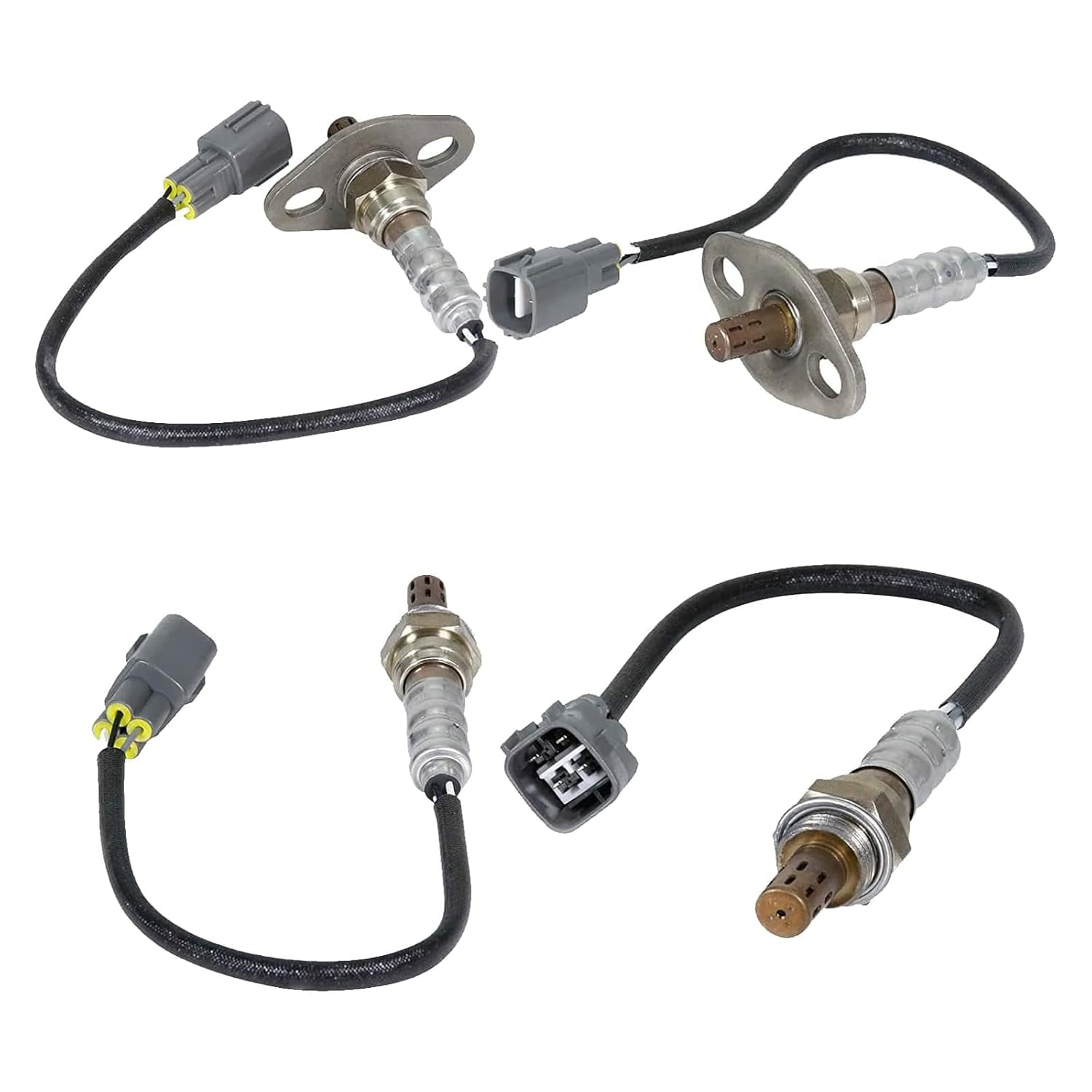 2 Pairs Upstream and Downstream Oxygen Sensors Compatible with Toyota Land Cruiser Tundra 4.7L ...