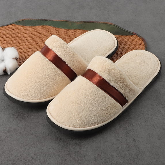 2 Pairs Washable Reusable Disposable Slippers for Guests Non-Slip ...