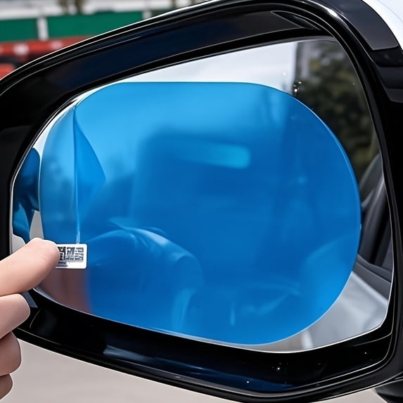 2 Pairs Waterproof Anti Fog Film for Car Mirrors Hydrophobic Coating ...