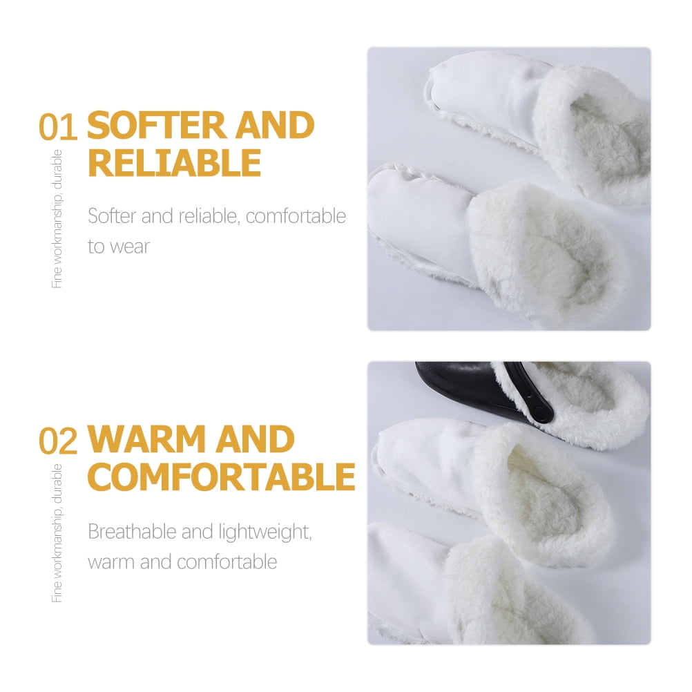 2 Pairs Winter Clog Shoes Lining Sandals Slippers Liner Slip-on Clog ...