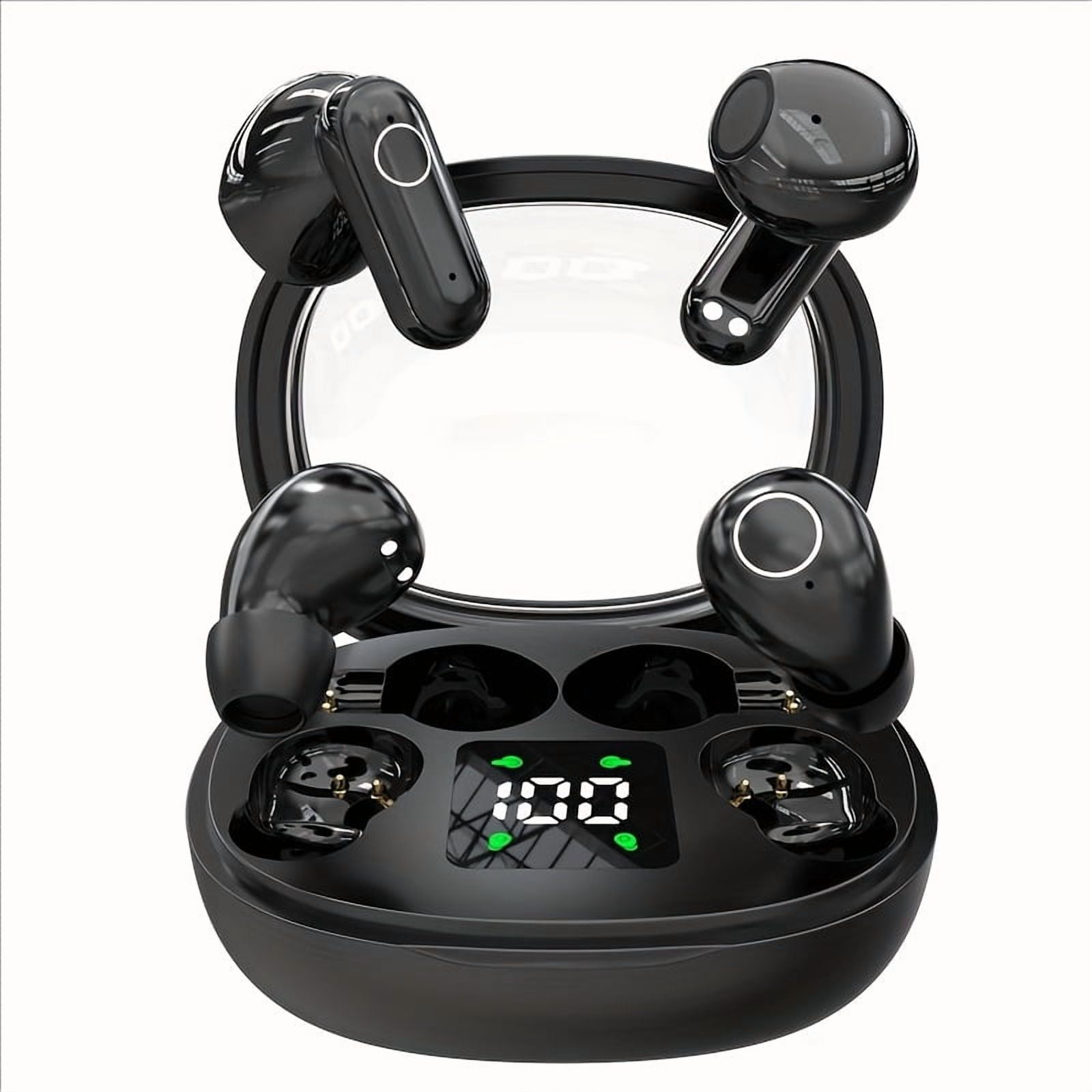 2 Pairs Wireless Earbuds 4 Seasons Set, Single Compartment Bluetooth 5. ...