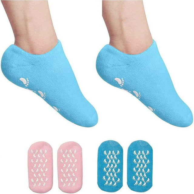 2 Pairs Women Moisturizing Gel Socks Soft Spa Gel Socks for Repairing ...