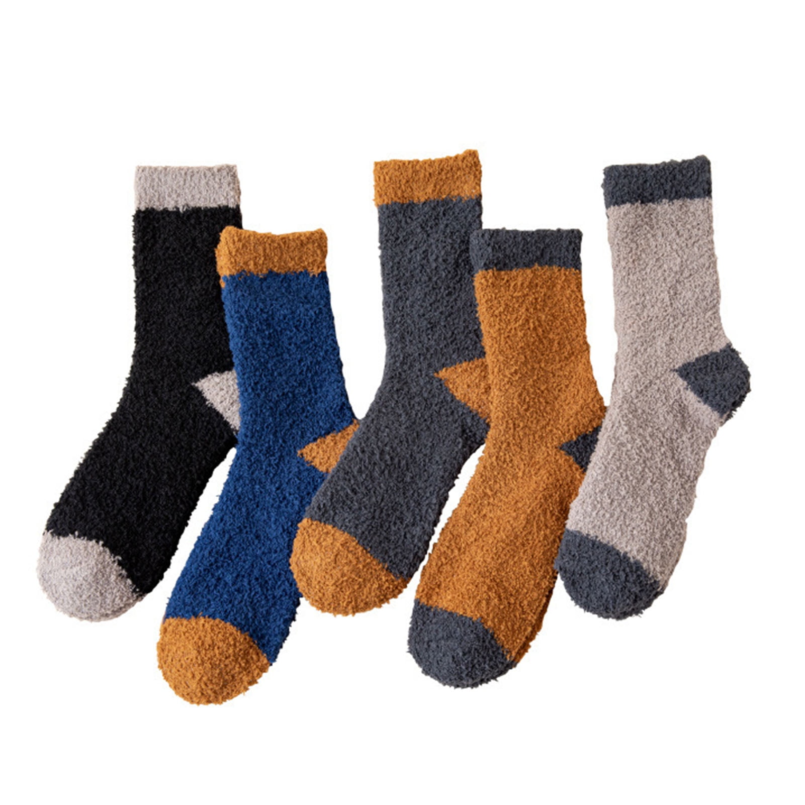 2 Pairs Women Warm Super Soft Plush Slipper Sock Winter Nylon Socks ...