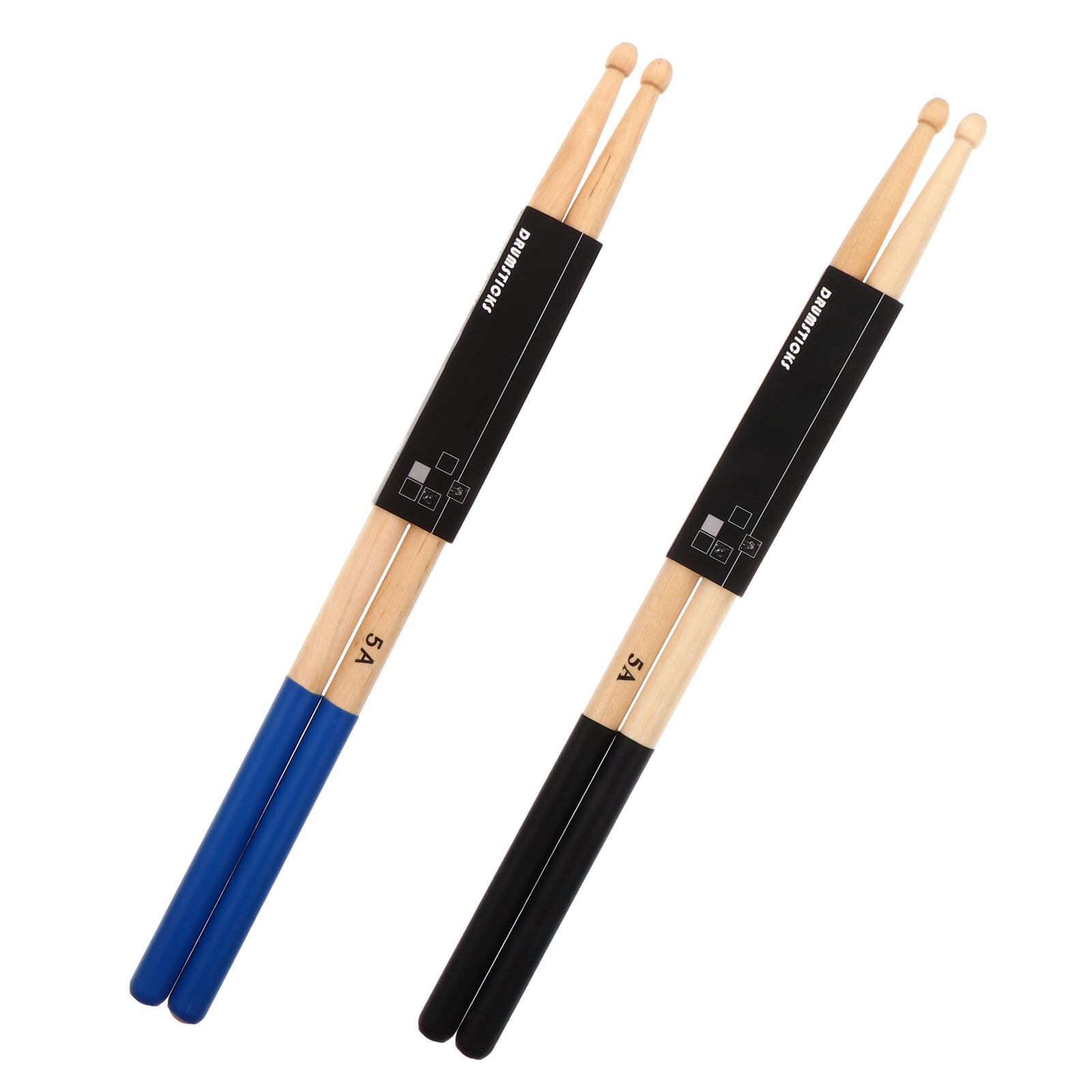 2 Pairs Wood Tip Drumstick Anti-slip Handle Maple Snare Drum Drumstick ...