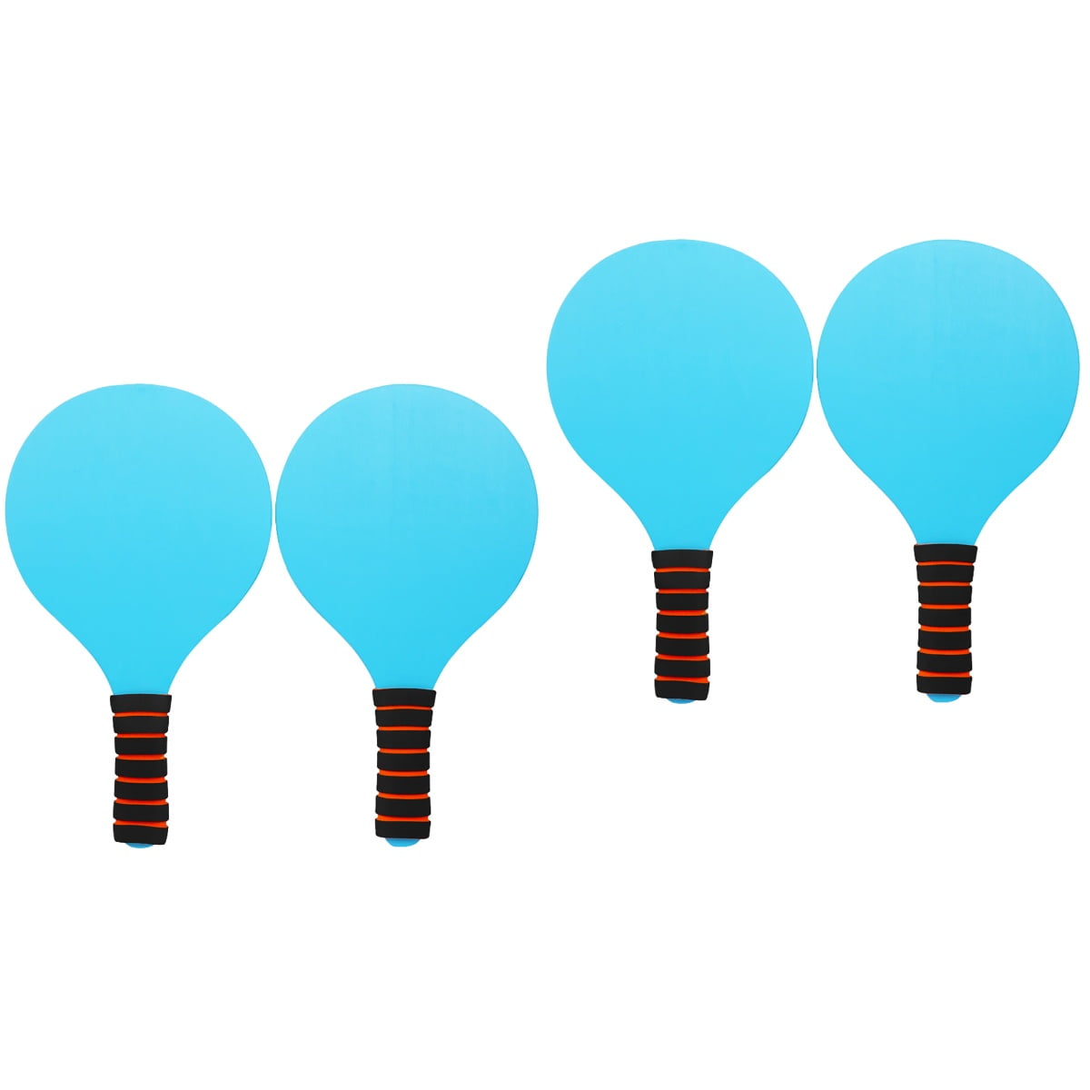 2 Pairs Wooden Badminton Racket Beach Ball Game Paddles Child 32.5X18 ...