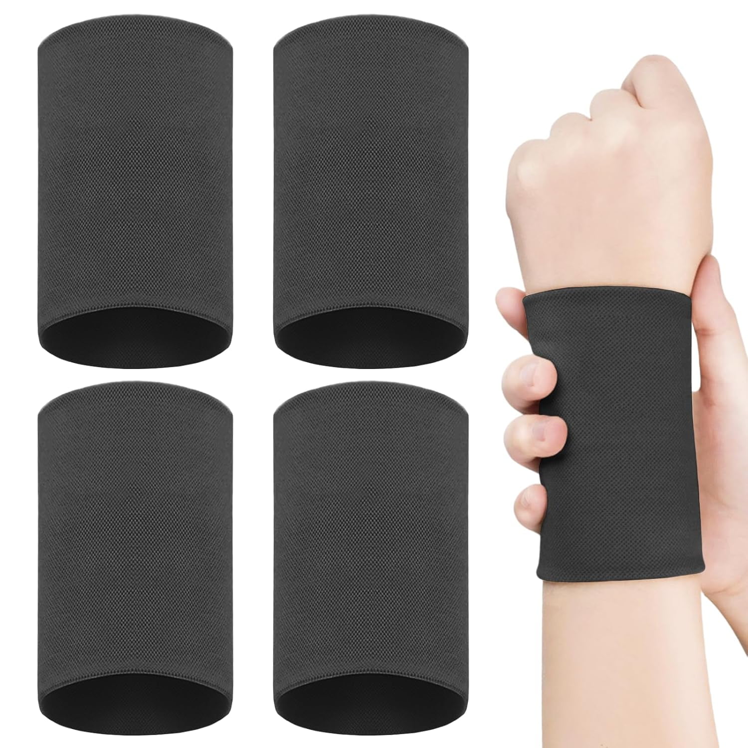 2 Pairs Wrist Wraps Men & Women Sport Compression Wrist Brace Wrist ...