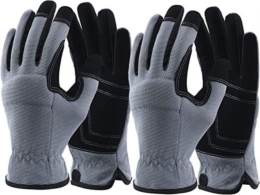 （2 Pairs XL） Light Duty Work Gloves Gardening Warehouse Job Car Repair ...
