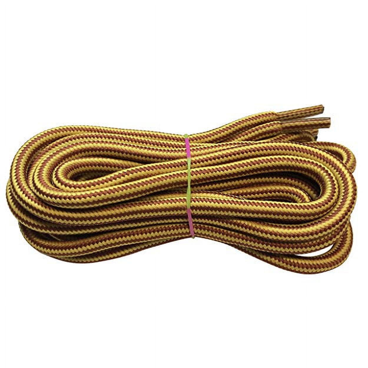 Round Shoelaces 27",36",45",54" Athletic "Yellow/Brown" sneaker Boots ...