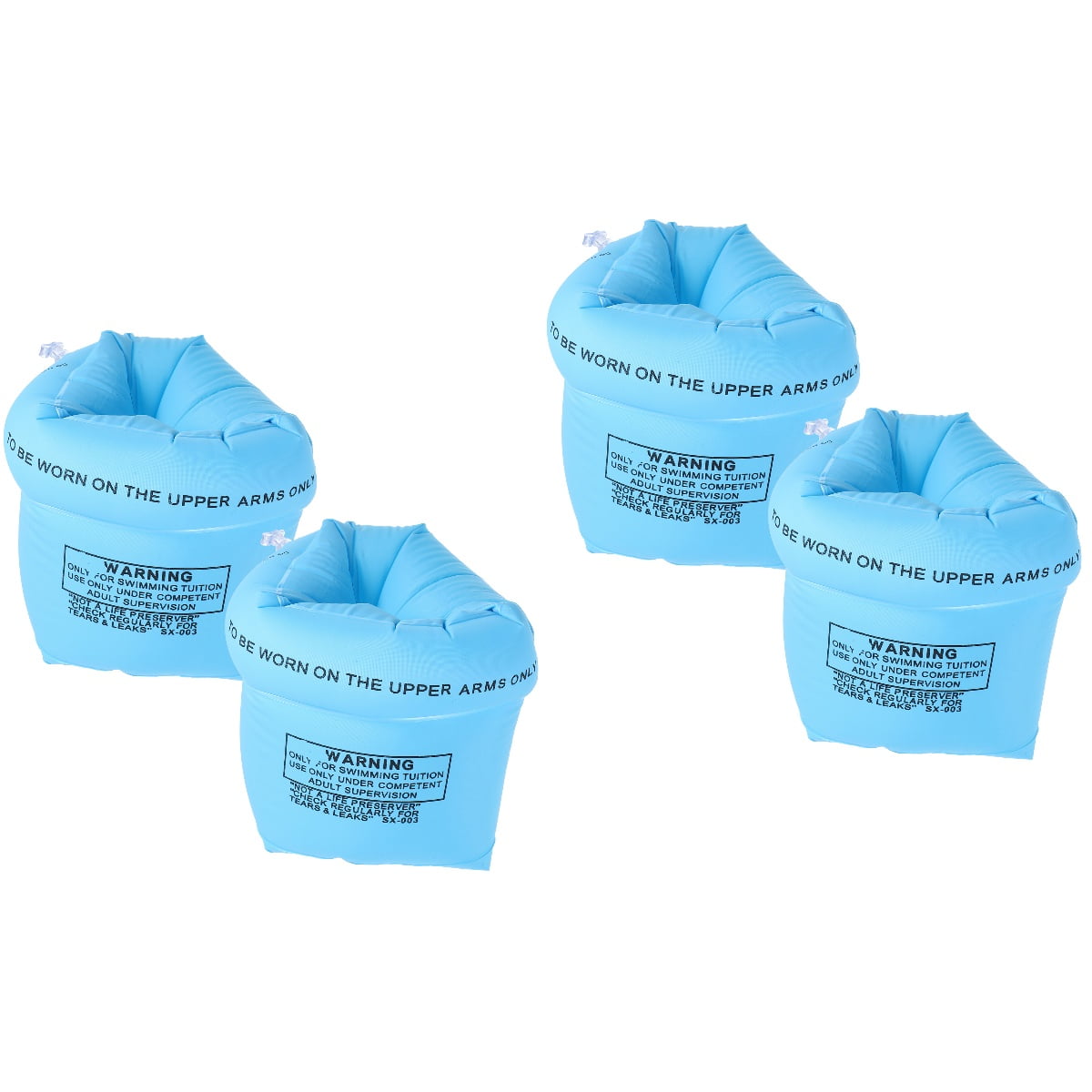 2 Pairs of Adult Arm Floaties Inflatable Swim Arm Sleeve Floating Arm ...