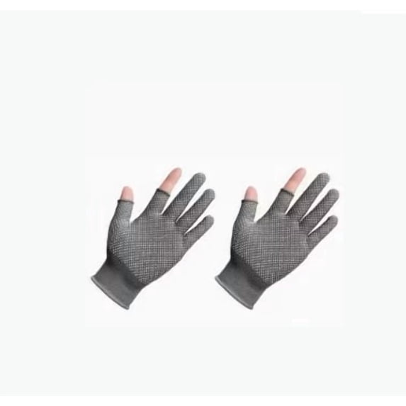 2 Pairs of All-Season Outdoor Fishing Gloves - Knitted Two-Finger ...