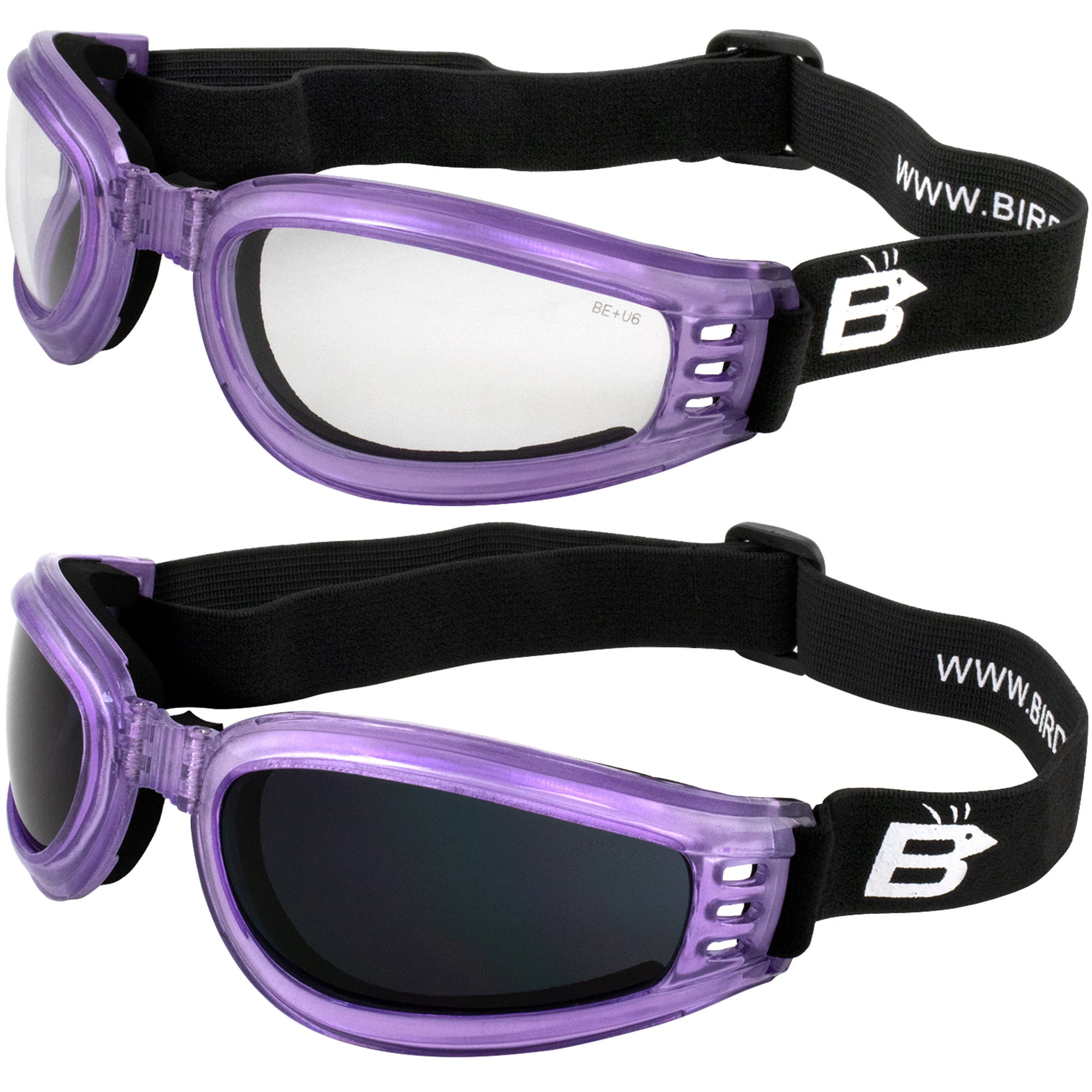 2 Pairs of Birdz Eyewear Cardinal Women's Purple Padded Floating ...