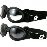 2 Pairs of Birdz Eyewear Boogie Motorcycle Ski Skydiving Goggles Clear ...