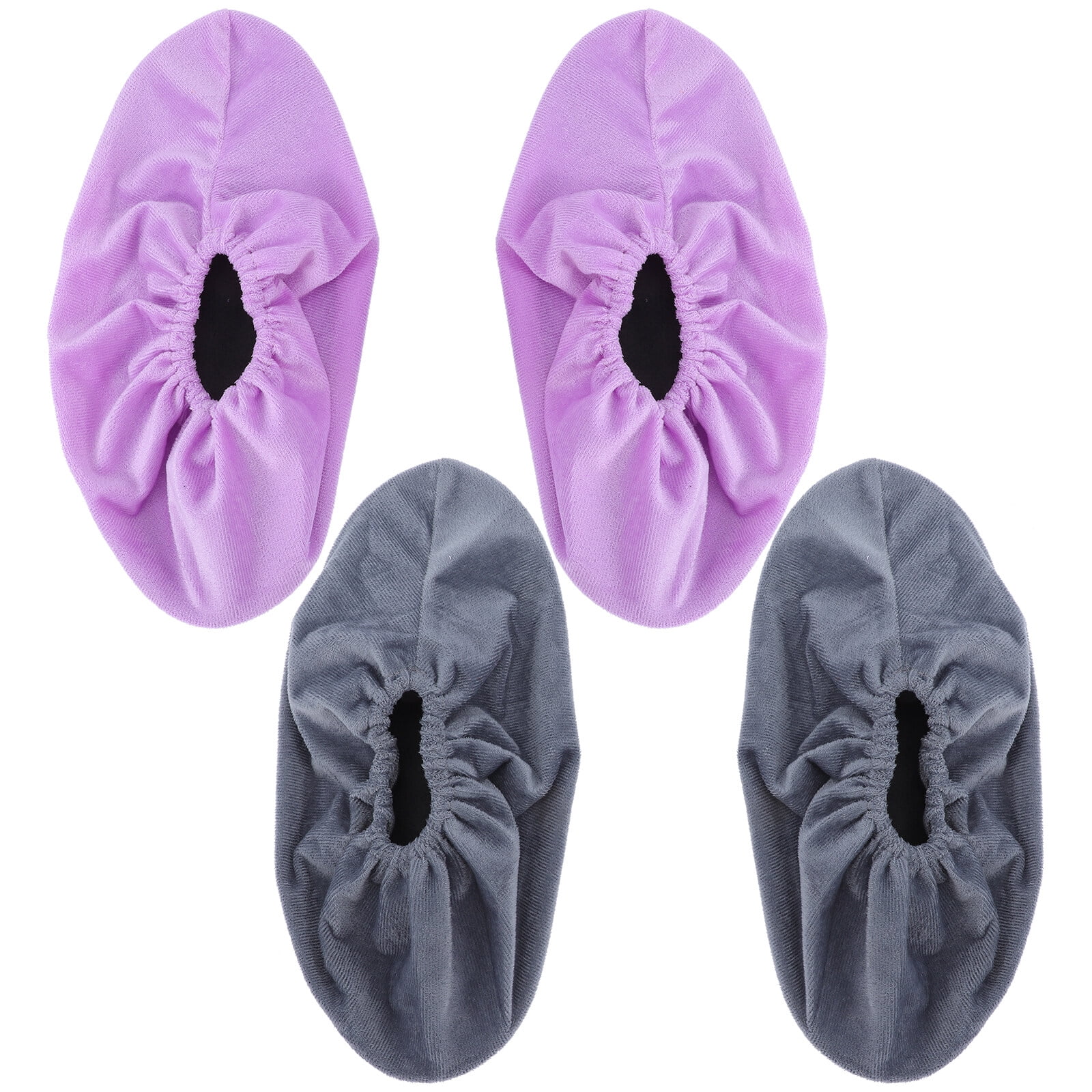 ICOL Bowling Shoe Covers, Protective Lint Material, Purple and Grey ...