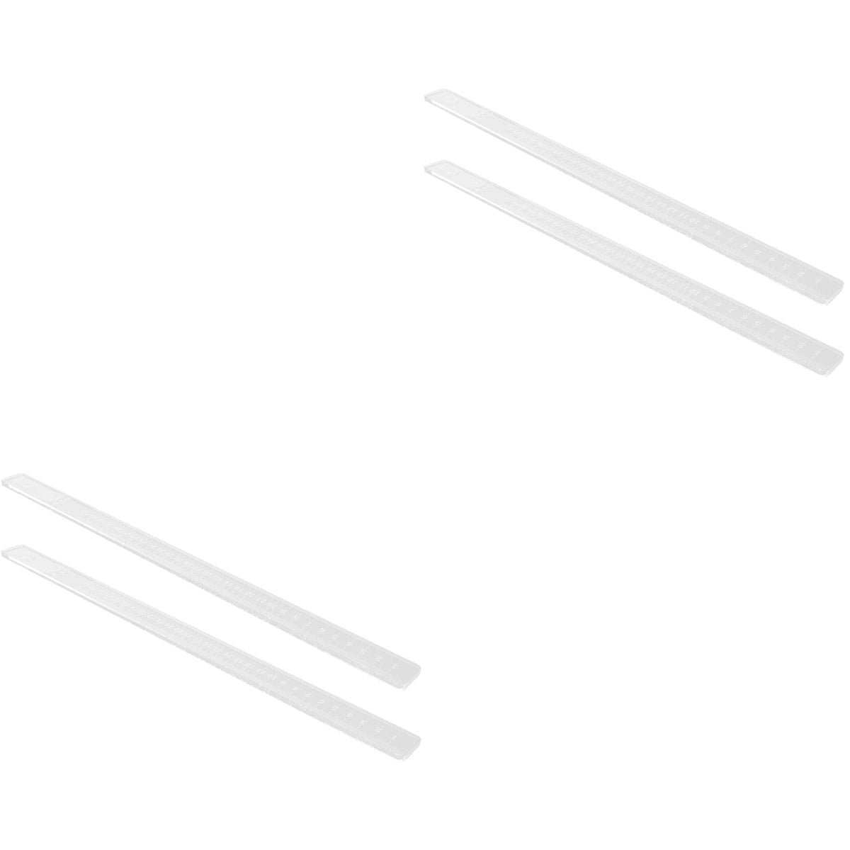 2 Pairs of Dough Rolling Strips Rolling Pin Guide Stick Rulers ...