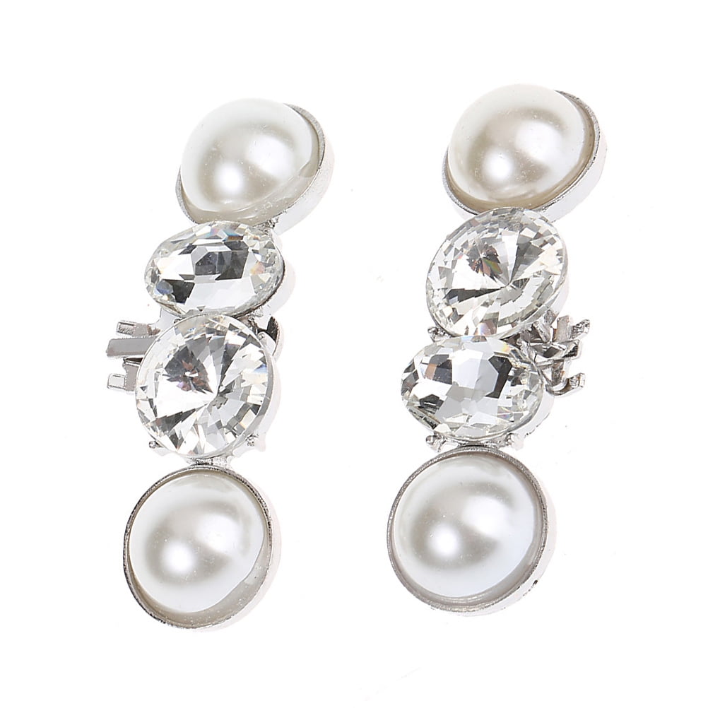 2 Pairs of Elegant Shoe Buckles Beautiful Shoes Clips DIY Buckles Shoe ...